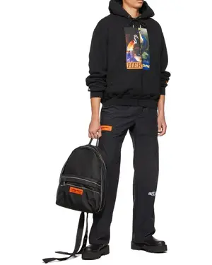 Heron Preston Graphic Print Hoodie