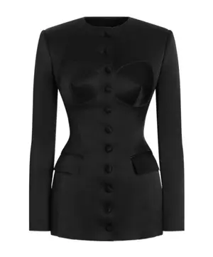 Dolce & Gabbana Sculpted Jacket With Button Detail