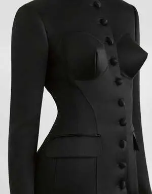 Dolce & Gabbana Sculpted Jacket With Button Detail