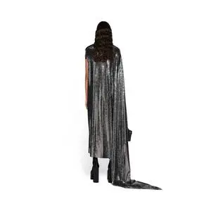 Balenciaga Metallic Asymmetric Gown