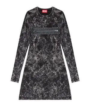 DIESEL® D-erco Zip Detailed Mini Dress