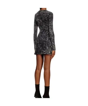 DIESEL® D-erco Zip Detailed Mini Dress