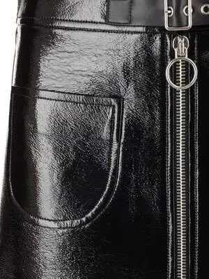 COURREGES Buckled Vinyl Mini Skirt