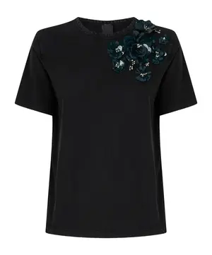 Pinko Floral Embellished T-shirt
