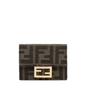 Fendi Ff Motif Tri-fold Wallet - Brown