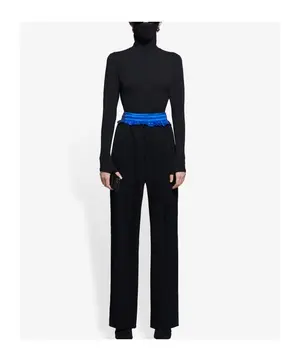 Balenciaga Contrast Waistband Tailored Track Pants