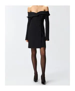 Pinko Blazer-style Sheath Dress With Off-center Placket