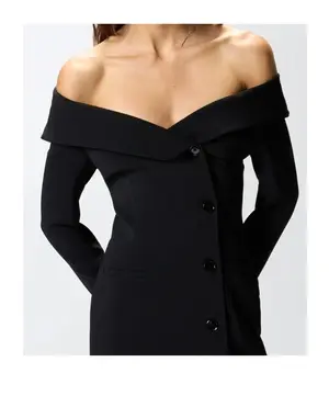 Pinko Blazer-style Sheath Dress With Off-center Placket