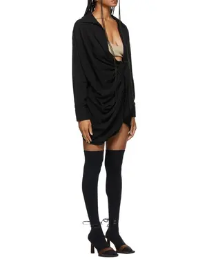 Jacquemus La Robe Bahia V-neck Shirt Dress