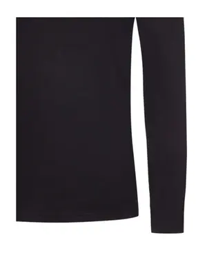 EA7 Logo Details Long-sleeved T-shirt - Black