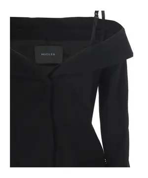 MUGLER V-neck Off-shoulder Jacket