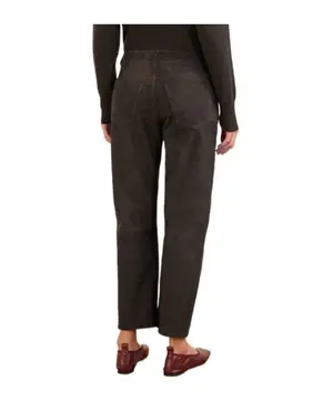Citizens Of Humanity Suede Straight-leg Trousers