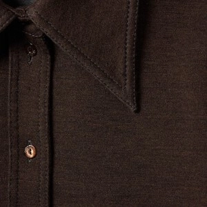 Gucci Jersey Shirt With Interlocking G Embroidery - Dark Brown