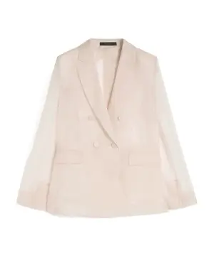 Max Mara Slogan Silk-organza Blazer