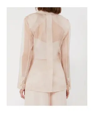 Max Mara Slogan Silk-organza Blazer
