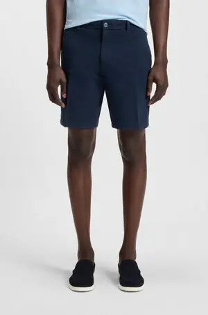 Hugo Boss Logo-patch Bermuda Shorts - Dark Blue