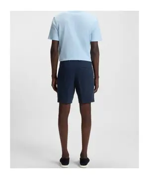 Hugo Boss Logo-patch Bermuda Shorts - Dark Blue