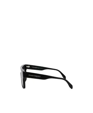 Alexander McQueen Shield Frame Sunglasses - Black