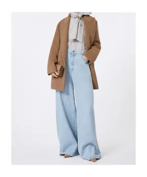 Max Mara Striped Cotton Blouse - Hazelnut Brown