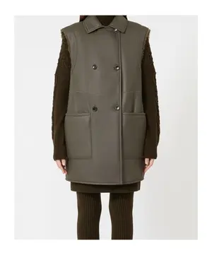 Max Mara Oversized Double-breasted Gilet