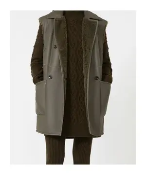 Max Mara Oversized Double-breasted Gilet