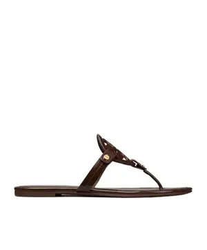 Tory Burch Miller Leather Sandals - Coconut