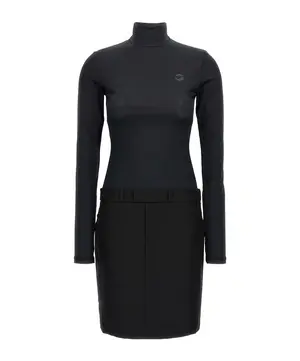 Coperni Hybrid Tailored Dress With High Collar