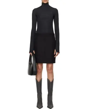 Coperni Hybrid Tailored Dress With High Collar