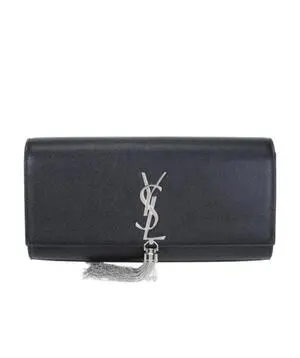 Saint Laurent Logo Button Clutch