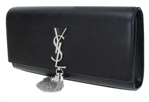 Saint Laurent Logo Button Clutch