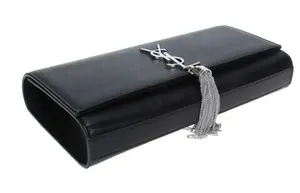 Saint Laurent Logo Button Clutch