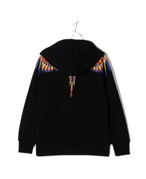 MARCELO BURLON COUNTY OF MILAN Wings Print Hoodie - Black