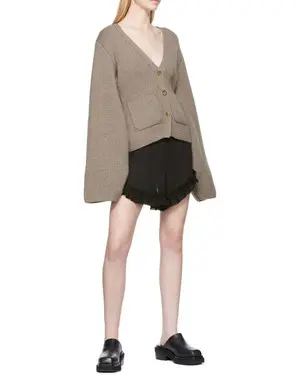 Khaite Scarlet V-neck Cardigan - Gray