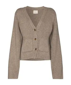 Khaite Khaite Scarlet V-Neck Cardigan Gray