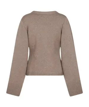 Khaite Scarlet V-neck Cardigan - Gray