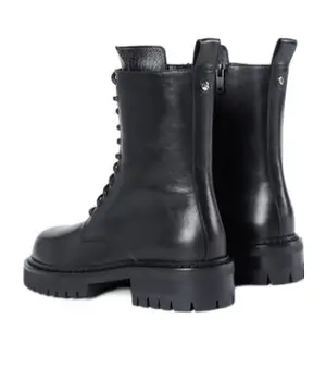 ANN DEMEULEMEESTER 35mm Osmo Double-buckle Leather Boots