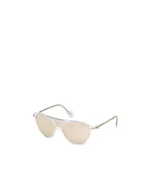 Moncler Pilot Frame Sunglasses - Nude