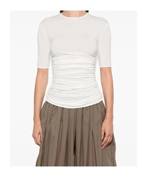 Alaïa Gathered Detail Jersey T-shirt
