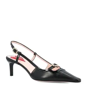ROGER VIVIER Pointed Toe Slingback Pumps - Black