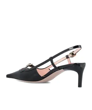 ROGER VIVIER Pointed Toe Slingback Pumps - Black