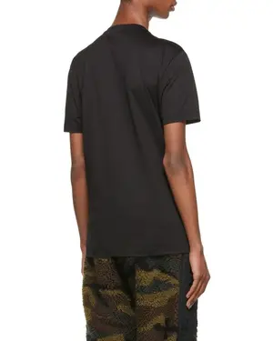 Versace Logo-embellished Crewneck T-shirt - Black