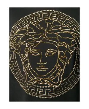 Versace Logo-embellished Crewneck T-shirt - Black
