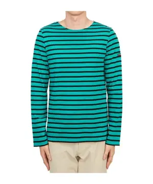 Saint James Striped Graphic T-shirt