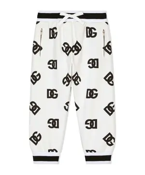 Dolce & Gabbana Dg Logo Print Sweatpants - White