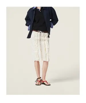 Miu Miu Logo Detailed Zip Up Jacket