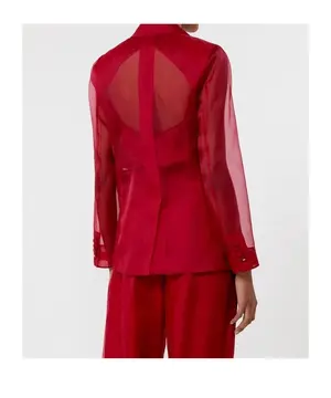 Max Mara Double-breasted Sheer Jacket