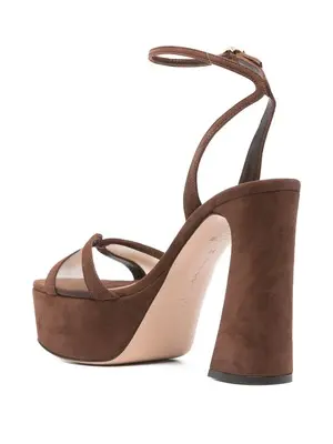 GIANVITO ROSSI 125mm Platform Ankle-strap Sandals