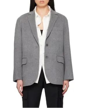 ANINE BING Quinn Blazer - Heather Grey