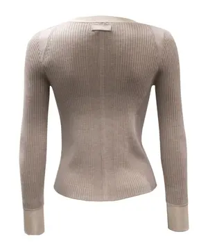 Pinko Ribbed V-neck Cardigan