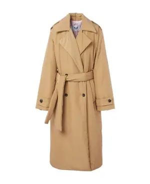 MSGM Padded Trench Coat - Nude